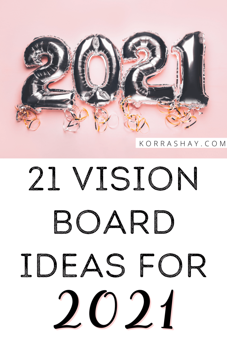 21 Ideas For Your 2021 Vision Board – KorraShay.com
