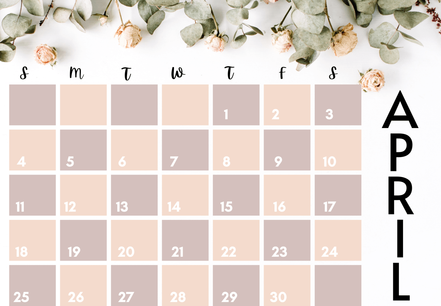 April 2021 Calendar: 10 Free Printable Designs! – KorraShay.com