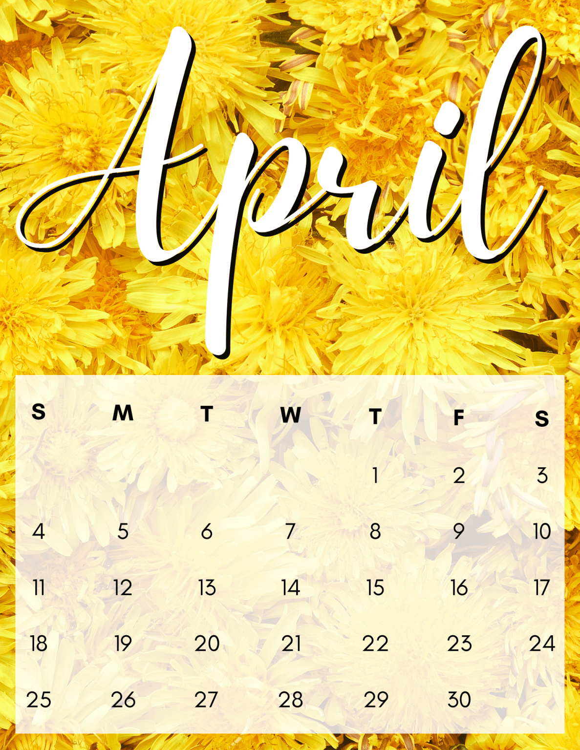 April 2021 Calendar: 10 Free Printable Designs! – KorraShay.com