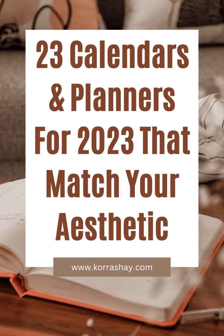 23 Calendars and Planners For 2023 That Match Your Aesthetic ...